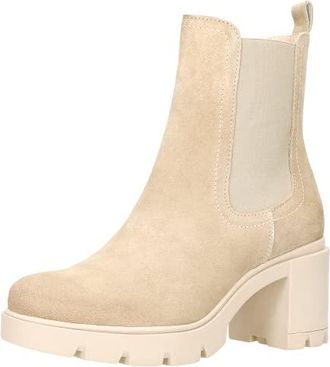 Wojas Bottines pour femme | Bottines en cuir | Chaussures &eacute;l&eacute;gantes pour femme | Chaussures avec talon | Id&eacute;al pour lhiver | 55109, beige, 40 EU