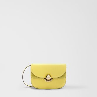 Furla Sfera Umh&auml;ngetasche Mini M Yellow Gelb Weiches Kalbsleder + Wildleder Damen