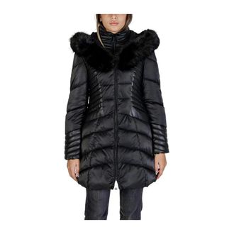 Guess Femme, Vestes, Noir, Taille: 44 FR Collection de Vestes et Manteaux en Polyuréthane