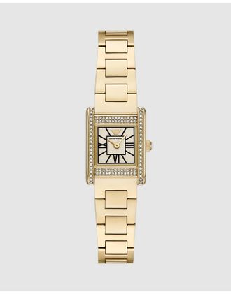 Emporio Armani Damenuhr aus goldfarbenem Edelstahl mit zwei Zeigern, AR11795