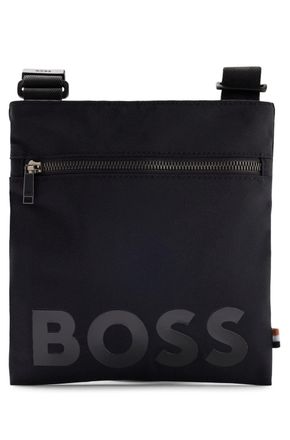 BOSS Herren Catch_s Zip Env Umh ngetasche, Black1, Einheitsgr&ouml;&szlig;e EU