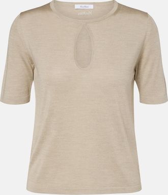Max Mara Top Valido en soie et cachemire