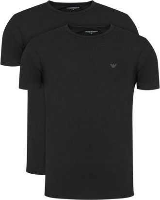 Emporio Armani T-Shirt-Set EM000391 AF14132 MC005 Schwarz Regular Fit