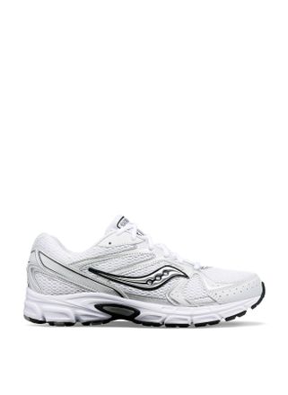Saucony Unisex Ride Millenium U Running Shoes, White/Silver, 38.5 EU