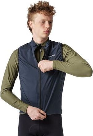 GripGrab Gilet PACR de Cyclisme Coupe-Vent L&eacute;ger Respirant pour Homme V&eacute;lo Fermeture &agrave; Glissi&egrave;re Bidirectionnelle