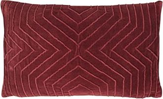 furn. Mahal Feder gefüllt Kissen, Baumwolle, Berry, 30 x 50cm