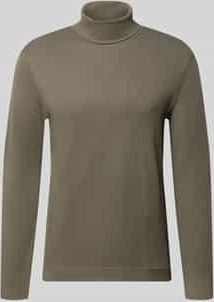 Christian Berg Regular Fit Longsleeve aus reiner Baumwolle mit Rollkragen