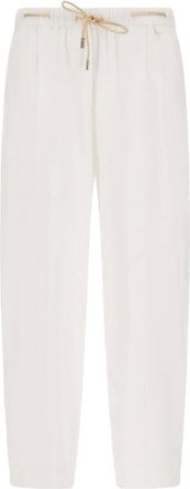 Herno Femme, Pantalons, Blanc, Taille: 42 FR Wide Pantalons