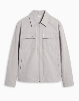 Asos MotionMAX - Hemdjacke in Grau mit Vier-Wege-Stretch