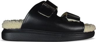 Alexander McQueen Alexander Mc Queen Shearling a bord&eacute; des diapositives