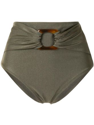 PatBo bas de bikini &agrave; taille haute - Vert