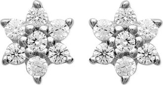 Brillaxis Boucles doreilles fleurs argent