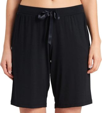 Schiesser Damen Schlafhose Kurz Bermuda Modal - Mix + Relax Pyjamaunterteil, Schwarz_175479, 34 EU