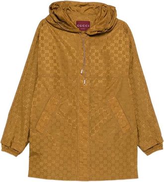 Gucci Hooded Logo-pattern Jacket