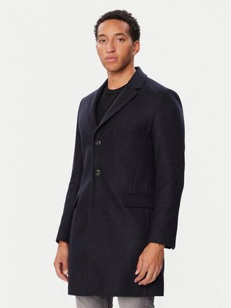 HUGO BOSS Wollmantel 50569210 Dunkelblau Slim Fit