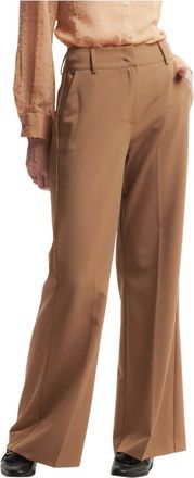 Kocca Femme, Pantalons, Brun, Taille: 36 FR Pantalon Ample &agrave; Pinces
