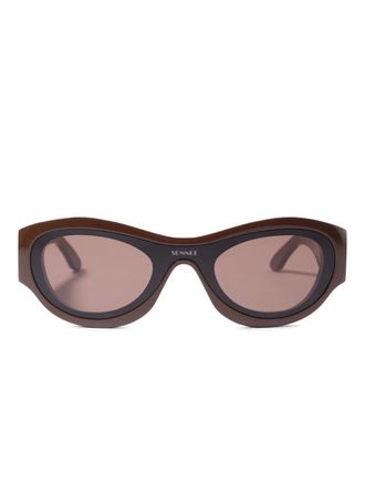 Sunnei lunettes de soleil à monture géométrique - Marron