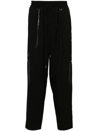 Mastermind Japan pantalon à têtes de mort en perles - Noir