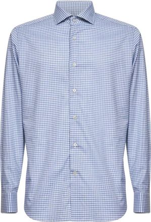 D4.0 Homme, Chemises, Bleu, Taille: 3XL D4.0 Chemise en coton &agrave; carreaux