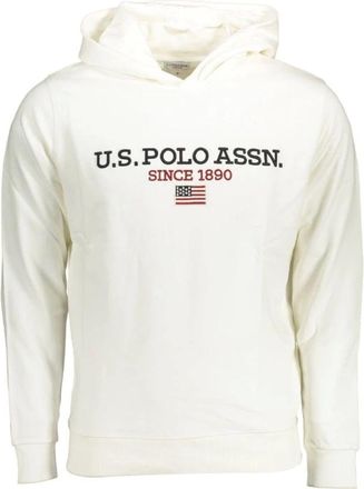 U.S.Polo Association U.s. Polo Assn., Homme, Sweatshirts et sweats &agrave; capuche, Blanc, Taille: XL SweaT-shirt &agrave; capuche en coton