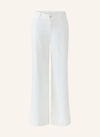 Oui Wide Leg Jeans weiss