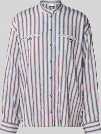 Jake*s Casual Relaxed Fit Langarmbluse aus Viskose-Mix