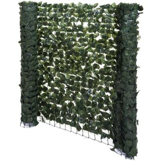 Hhg Balkonsichtschutz, Buchenhecke Sichtschutz Windschutz Verkleidung f&uuml;r Terrasse Zaun 300x150cm dunkel