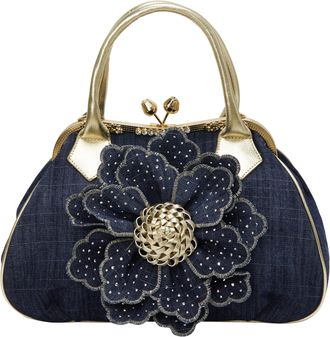 Usha Handtasche Handtasche Frauen Gold Denim