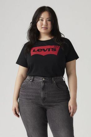 Levi's Das perfekte T-Shirt (Plus-Gr&ouml;&szlig;e) - Damen - Schwarz / Schwarz