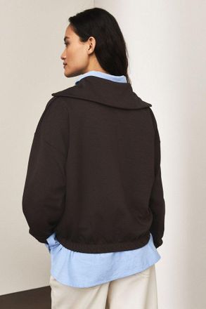 Next Langarm-Poloshirt Flie&szlig;endes Langarm-Oberteil mit Polokragen (1-tlg)