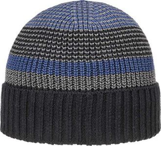 LIPODO Bonnet &agrave; Revers Carlos Homme - Beanie pour lhiver avec Revers, Doublure Hiver Automne-Hiver - Taille Unique Bleu-Bleu fonc&eacute;