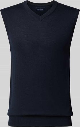Christian Berg Slim Fit Pullunder aus Baumwoll-Mix mit V-Ausschnitt