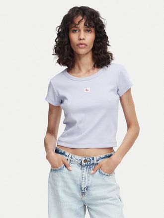 Calvin Klein Jeans T-Shirt LV047C200G Hellblau Slim Fit