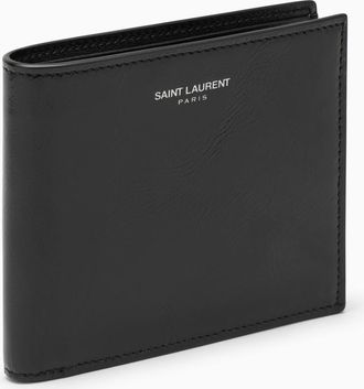 Saint Laurent Black leather bi-fold wallet