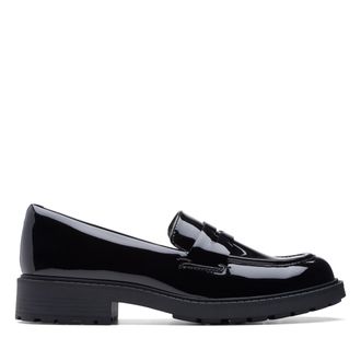 Clarks Damen Orinoco2 Penny Loafer, Black Patent, 36 EU