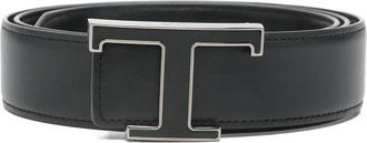 Tod's Homme, Accessoires, Noir, Taille: 90 CM Ceinture T Timeless
