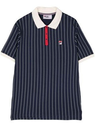 Fila Gestreiftes Poloshirt - Blau