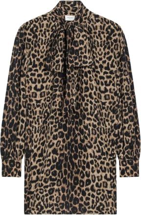 Saint Laurent Damen, Kleider, Braun, MGröße