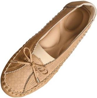 Generic Mocassins larges pour femme avec noeud - Chaussures plates &agrave; bout rond - Tendance - Respirantes - L&eacute;g&egrave;res - Confortables - D&eacute;contract&eacute;es - &Agrave; enfiler -