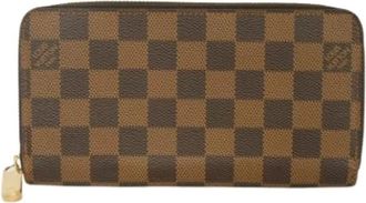 Louis Vuitton Portefeuille Zippy Long Pr&eacute;-poss&eacute;d&eacute; - Femme - Pre-owned - Brun - Taille: ONE Size
