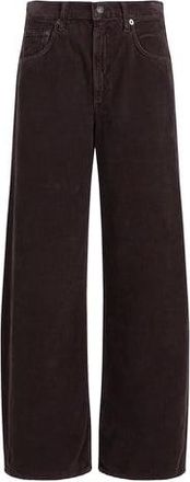 A Gold E Pantalon large en velours c&ocirc;tel&eacute;