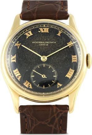 Vacheron Constantin montre 34 mm en or 18ct (1940-1945) - Noir