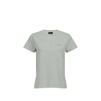 A.P.C. T-shirt droit &agrave; logo en coton