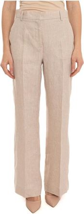 Max Mara Femme, Pantalons, Beige, Taille: 46 FR Wkdmalizia straight leg pants