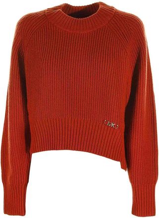Michael Kors Rundhalspullover - Rot