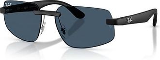 Ray-Ban Rb4475 Polarized Ultra Lenses Sonnenbrillen Sand Schwarz Fassung Blau Glas Polarisiert 60-16