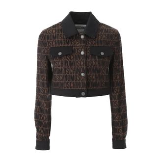 Moschino Logo Jacke - - Jackets - Damen - Braun - S
