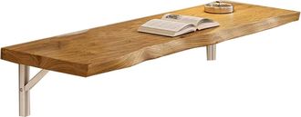 Generic Robuster, Faltbarer Schwebender Schreibtisch, An Der Wand Montierter Drop-Leaf-Tisch Mit Metallhalterung, H&auml;lt Platzsparend 50 Kg, for Kleine R&auml;ume, H