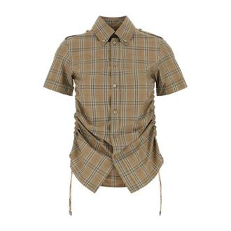 Burberry Besticktes Popeline-Hemd - - Blouses & Shirts - Damen - Mehrfarbig - 3XS