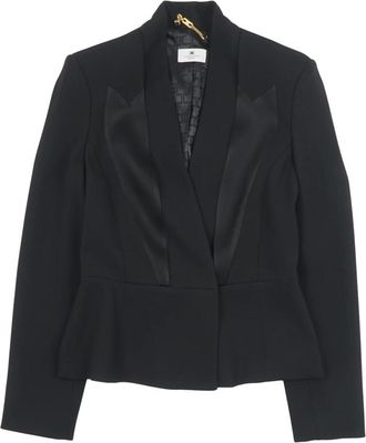 Elisabetta Franchi Femme, Vestes, Noir, Taille: 40 FR Blazers